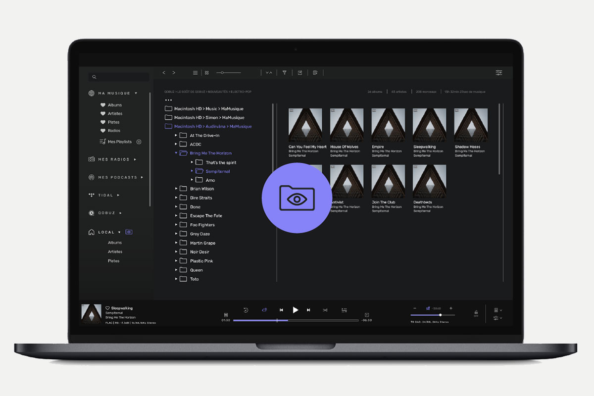 Audirvana Studio 1.8 mit neuer Ordneransicht | sempre-audio.at