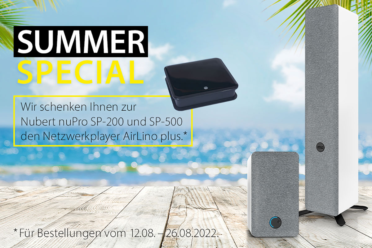 Nubert nuPro SP-200 und Nubert nuPro SP-500 inklusive LinTech AirLino ...